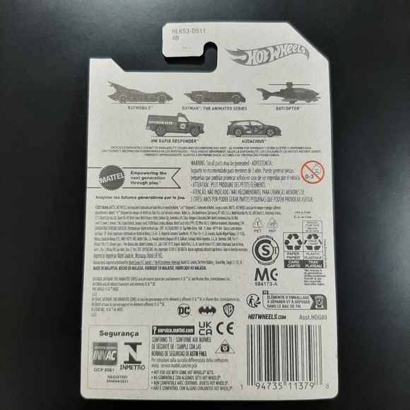 Mattel | Other | Hot Wheels Dc Comics Robin Audacious Batman Series ...